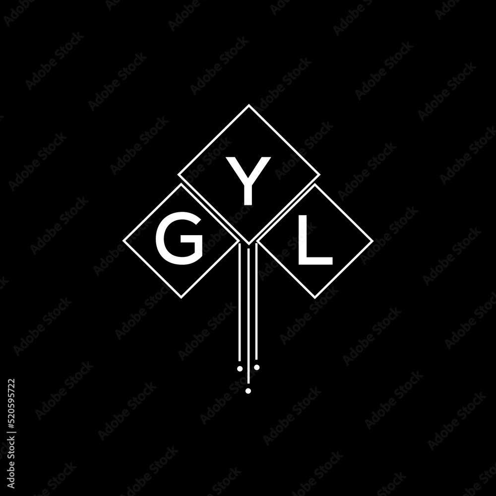 GYL letter logo design with white background in illustrator, GYL vector ...