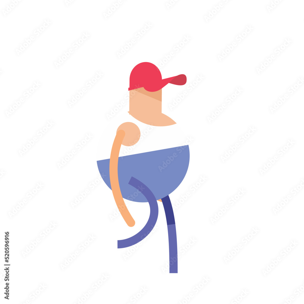 bonhomme qui bouge Stock Vector | Adobe Stock