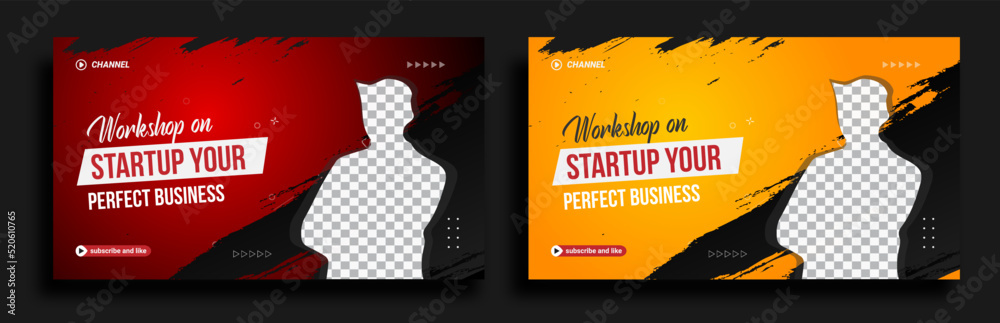 Modern YouTube video thumbnail for workshop promotion Gaming thumbnail ...