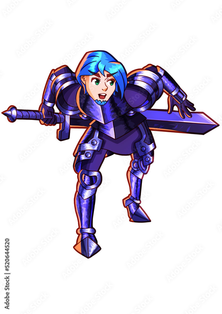 The guy is a dark knight sneaking, in his hand he is holding a big ...