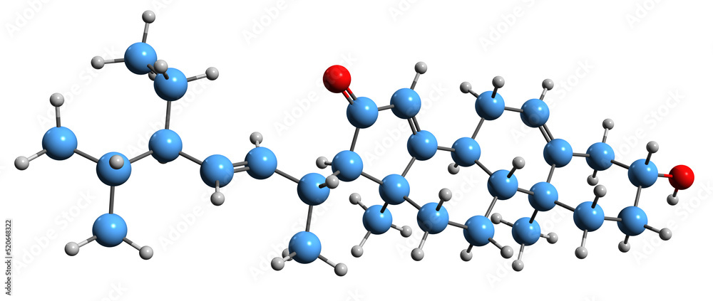 3D image of Momordenol skeletal formula - molecular chemical structure ...