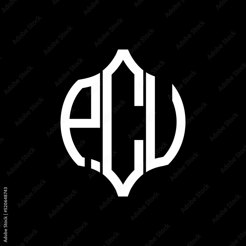 PCV letter logo. PCV best black background vector image. PCV Monogram ...