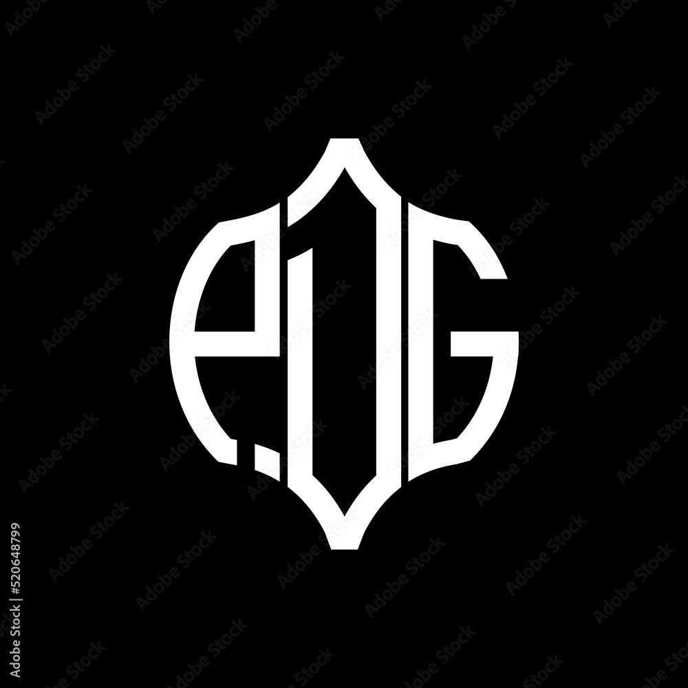 PDG letter logo. PDG best black background vector image. PDG Monogram ...
