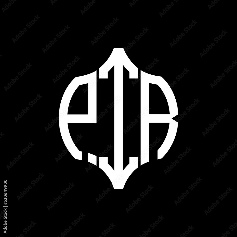 PIR letter logo. PIR best black background vector image. PIR Monogram ...