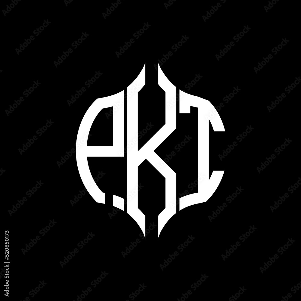 PKT letter logo. PKT best black background vector image. PKT Monogram ...