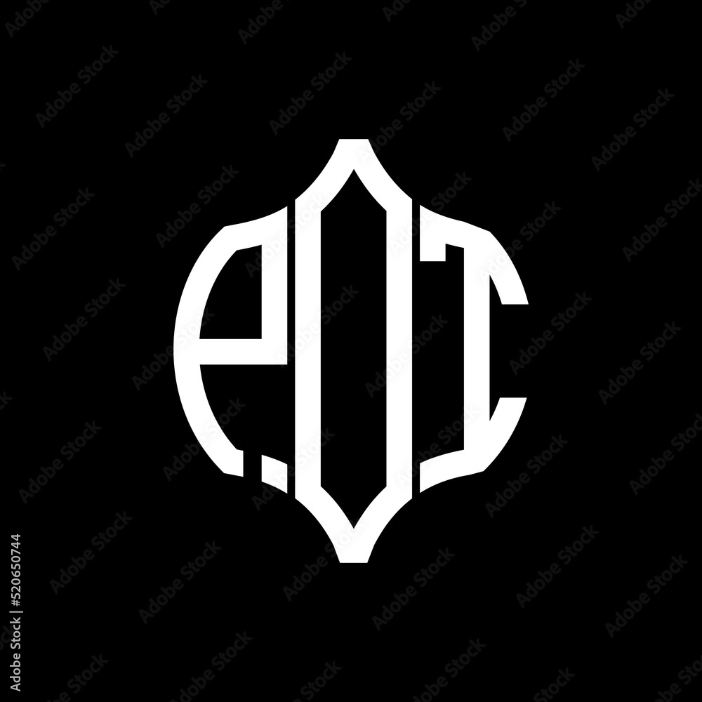 POT letter logo. POT best black background vector image. POT Monogram ...