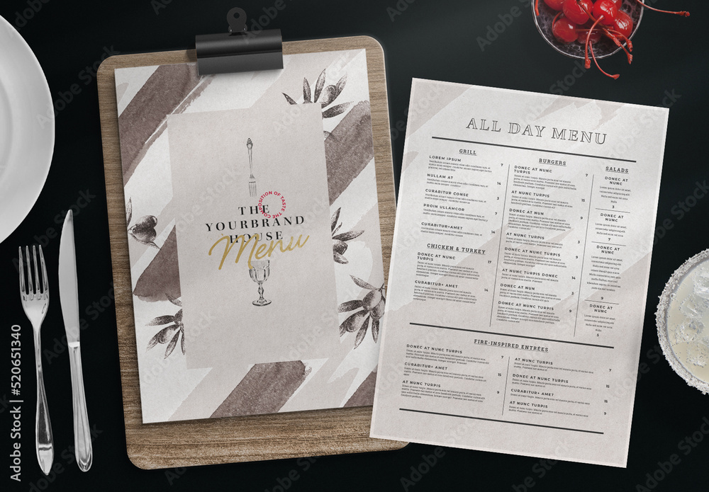 Menu Layout Stock Template | Adobe Stock