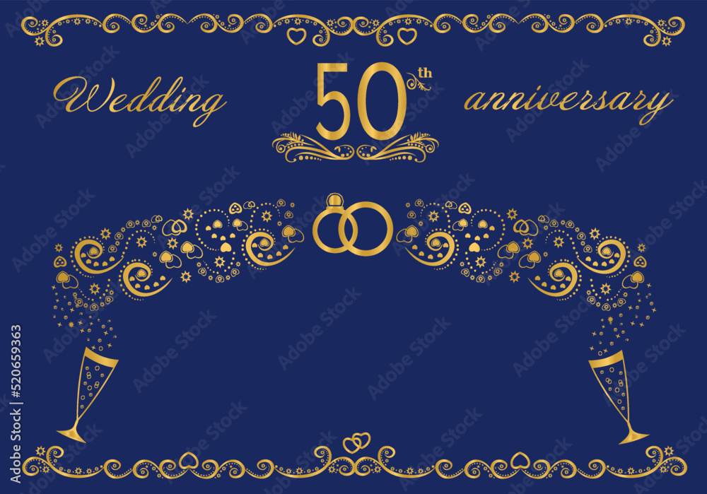 Golden Jubilee Invitation Cards