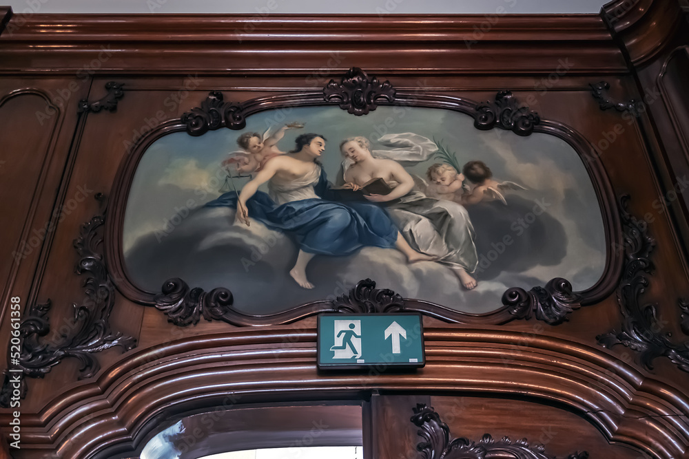 Interior of Bartolotti House (1620) - canal house in Amsterdam, was ...