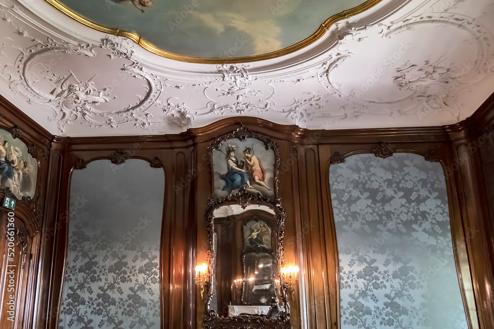 Interior of Bartolotti House (1620) - canal house in Amsterdam, was ...