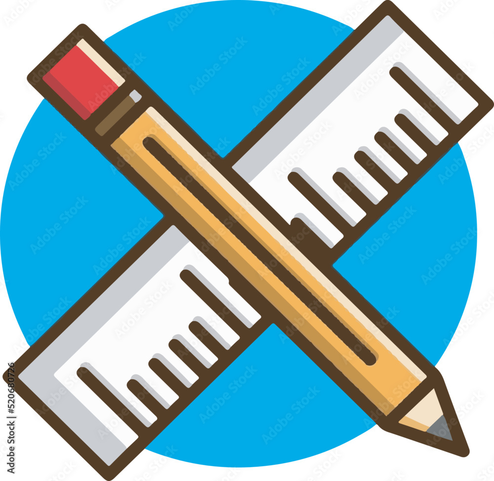 Logo de lápiz con regla, logo de arquitectura, lápiz, regla, geometría ...