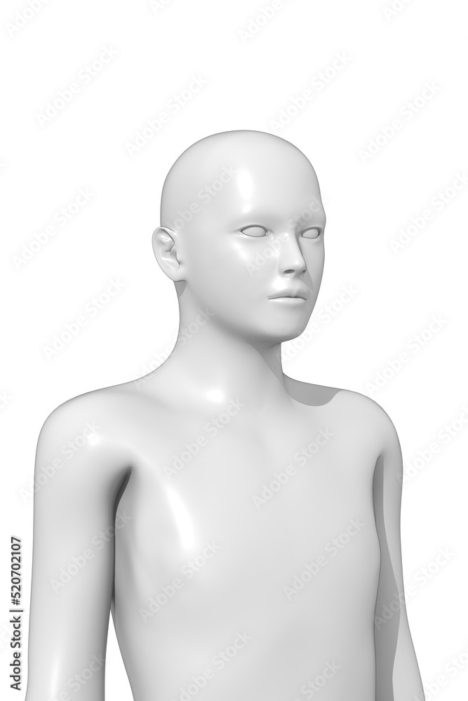 Man, Human Male Body, 3D Stock Illustration | Adobe Stock