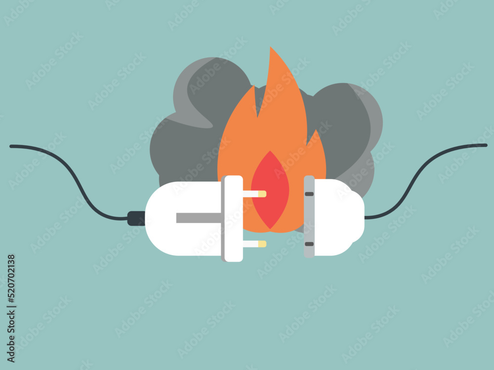 コンセント 火事 イラスト _ 通電火災 イラスト 無料 フリー – VISHUJI