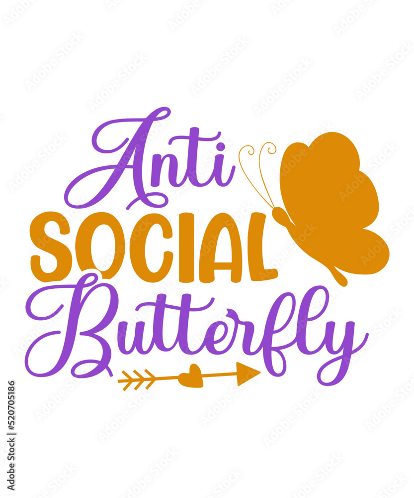 Simple Butterfly SVG, Split Monogram SVG, Butterfly Vector, Butterfly ...