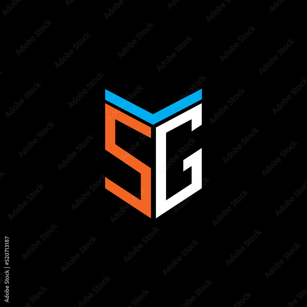 SG letter logo creative design with vector graphic, SG simple and ...
