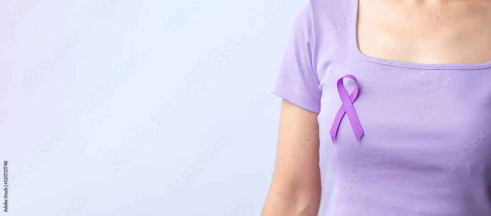 purple Ribbon for Violence, Pancreatic, Esophageal, Testicular cancer ...