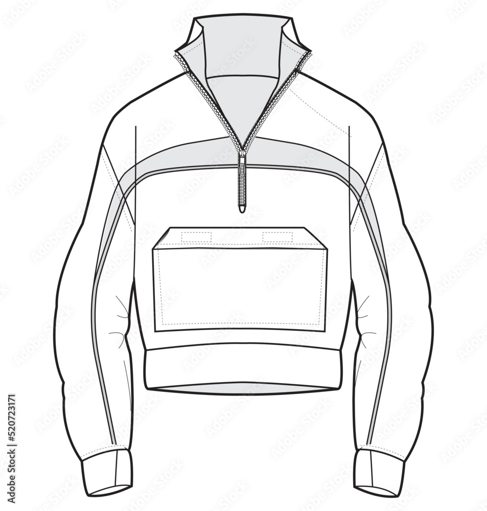 winter jacket long sleeve anorak, wind breaker, wind cheater fashion ...