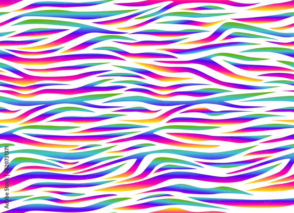 Neon Rainbow Zebra Backgrounds