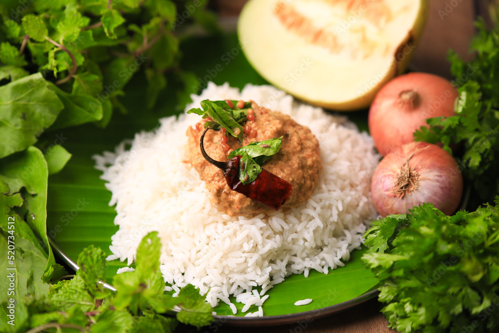 aviyal, banana, banana leaf, coconut, culture, curry, dishes, feast ...