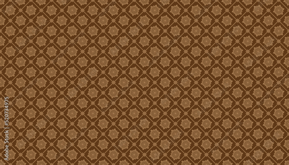 Traditional thai religion buddhism style art painting Seamless pattern ...