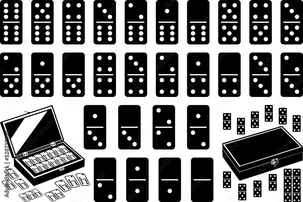 Dominoes SVG, Dominoes Silhouette, Black Domino Svg, Game Svg, Play Svg ...