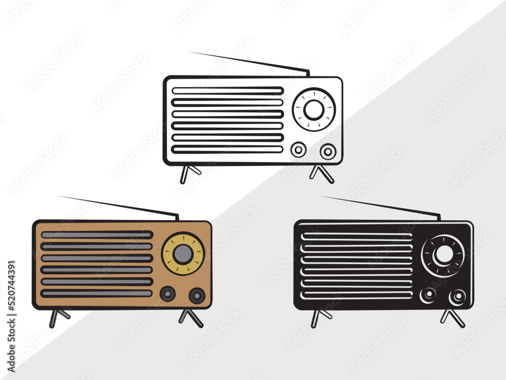 Stockvector Radio Boombox SVG | Radio Svg | Boombox Svg | Cassette Tape ...