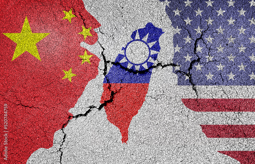 trade war. Flag of the People's Republic of China. Flag of the United ...