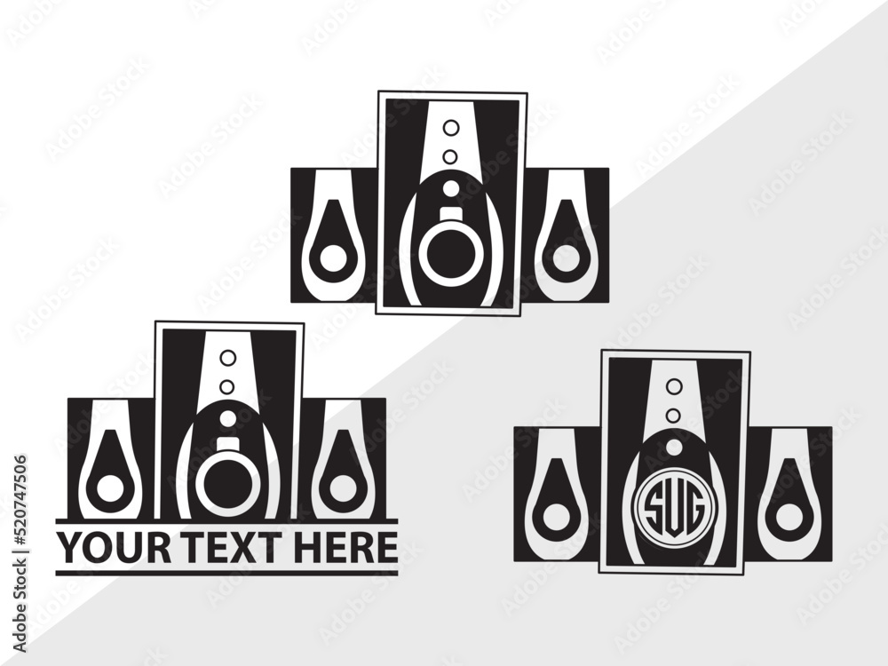 Sound Box Monogram SVG | Speakers Svg | Speaker Box Svg | Speaker ...