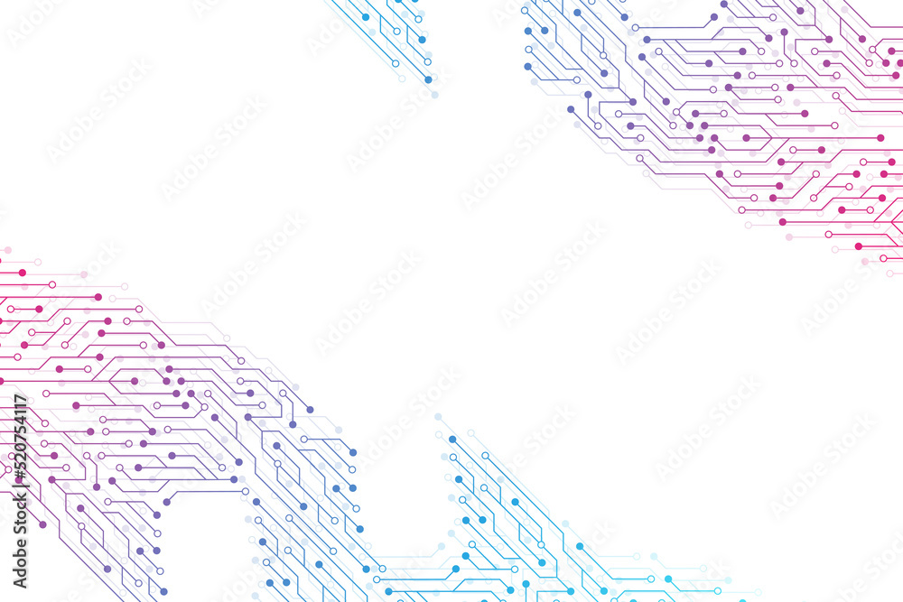 Computer motherboard background with circuit board electronic elements ...