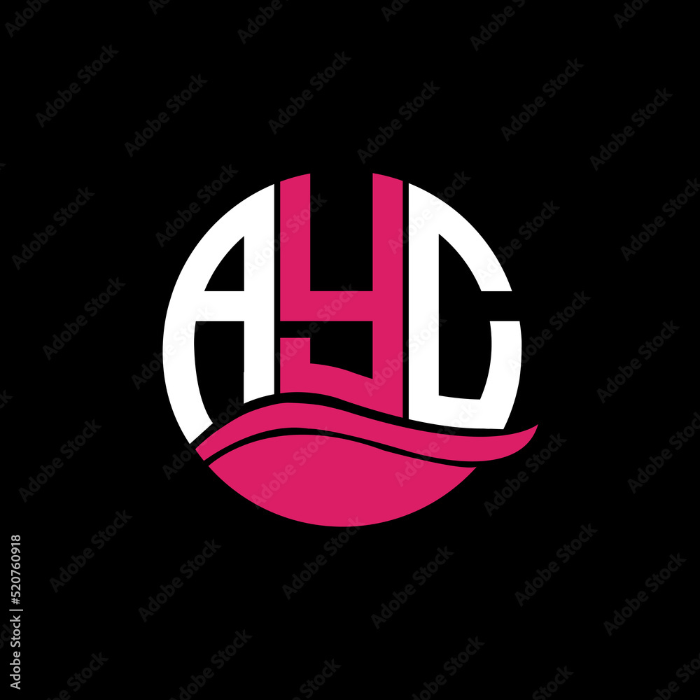 AYC logo monogram isolated on circle element design template, AYC ...