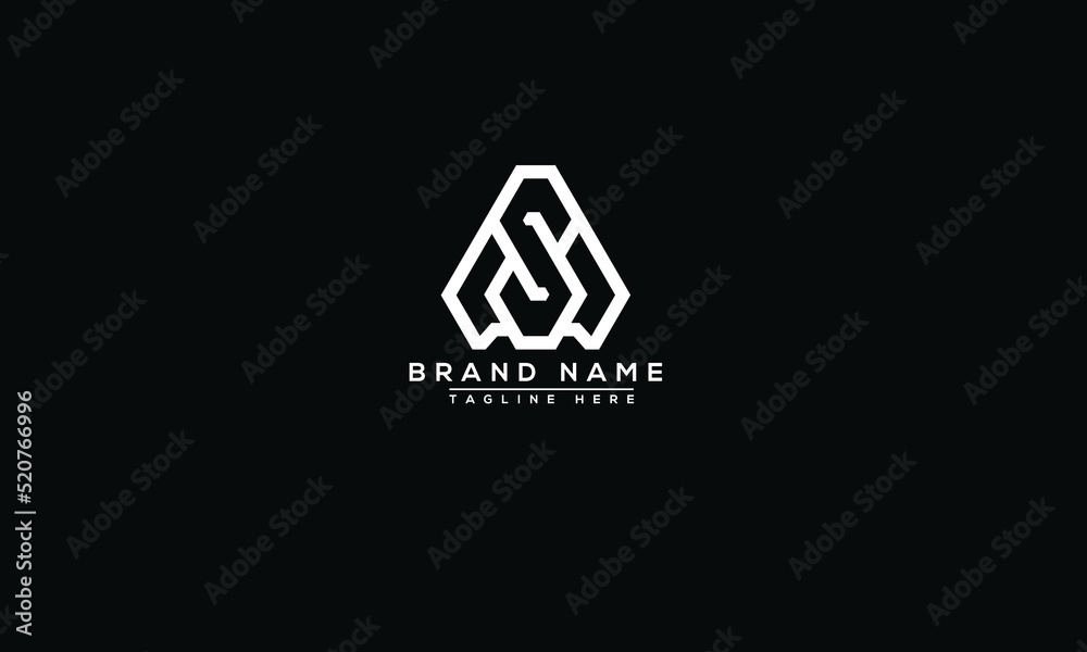 Logo design letter SA . Elegant modern. Vector template. Stock Vector ...