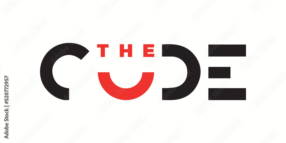 Software Industry Logo, The Code Written Logo Design Stock Vector ...