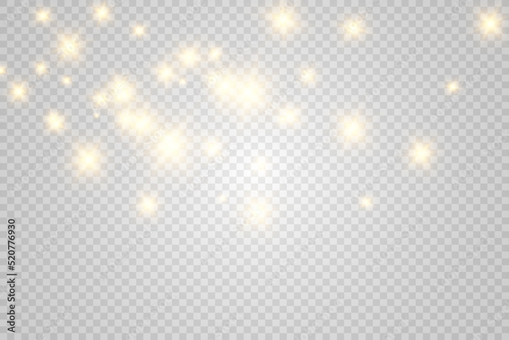 Beautiful sparks shine with special light. Vector sparkles on a ...