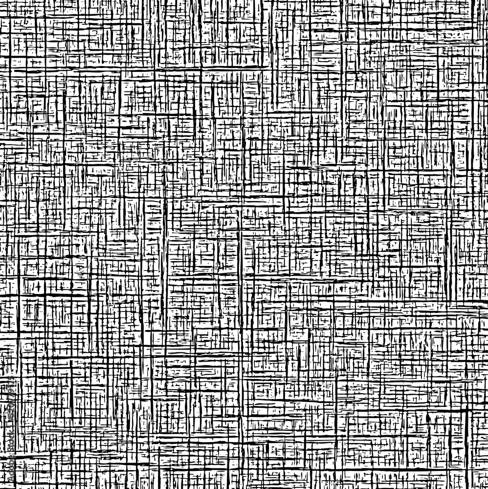 Black checked textured pattern. Scratch, grunge linen texture. Vertical ...