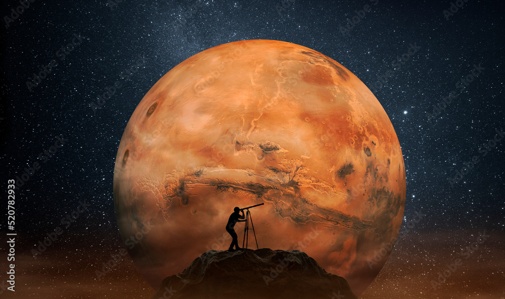 Planet Mars Man