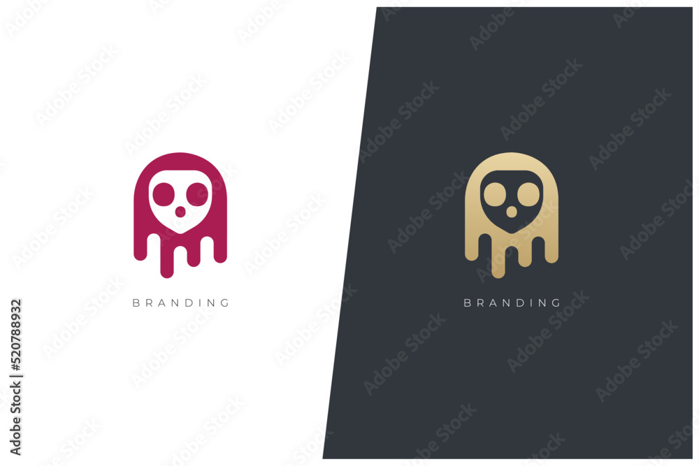 Ghost Anti Virus Malware Protection Multimedia Production Vector Logo ...