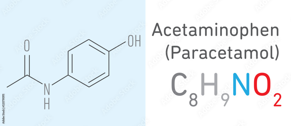Acetaminophen Chemical Structure