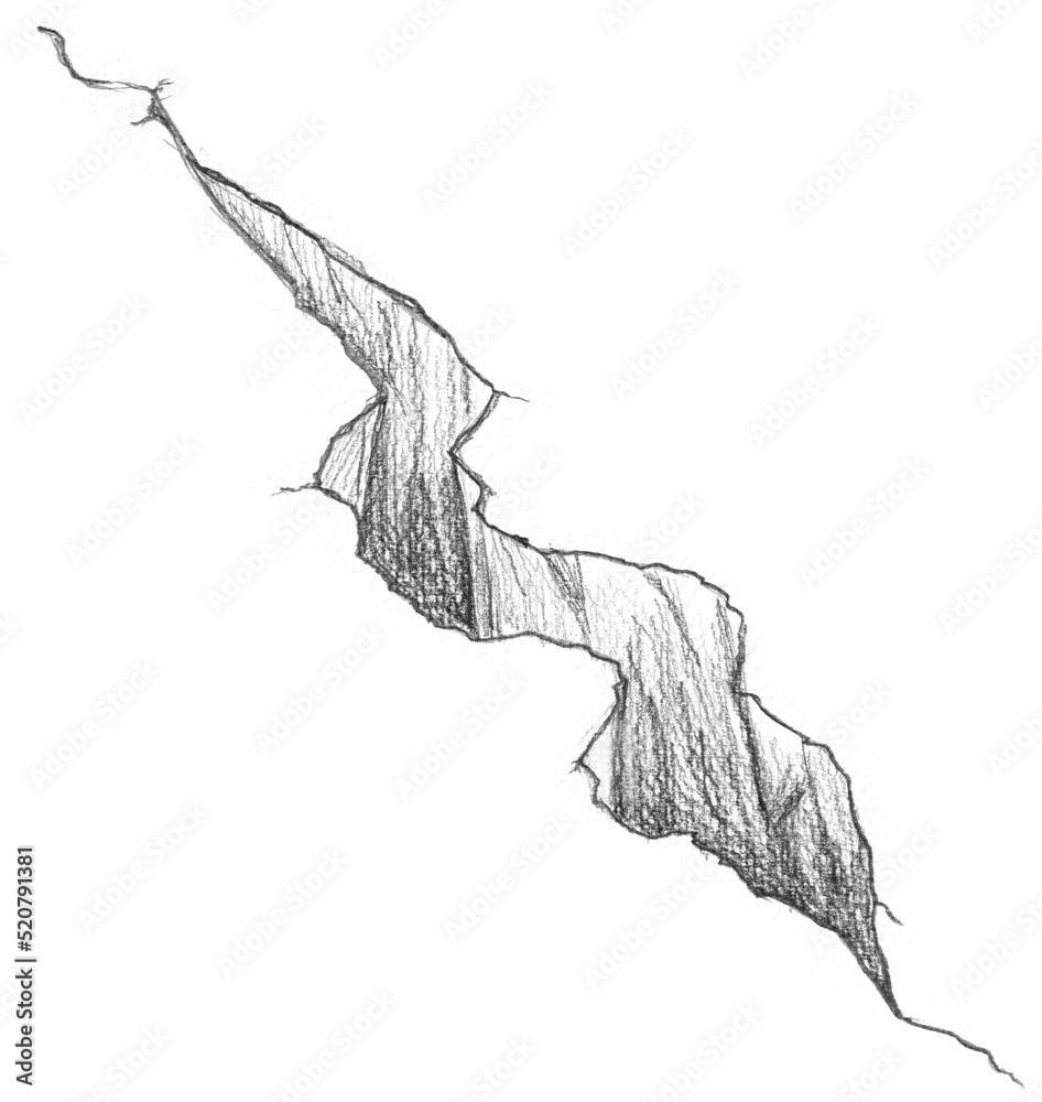 Hand pencil drawn rift. Fantasy map creator. Stock Illustration | Adobe ...