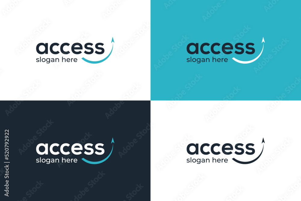 simple word mark access logo vector Stock Vector | Adobe Stock