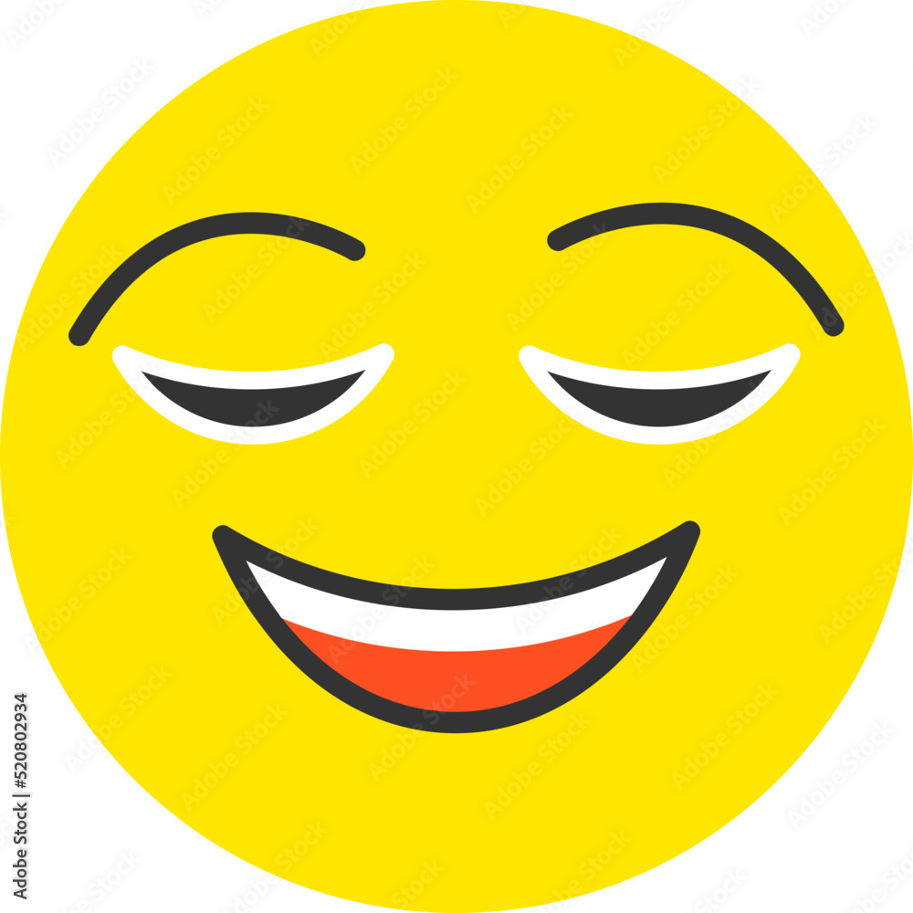 Relieved Face Emoticon