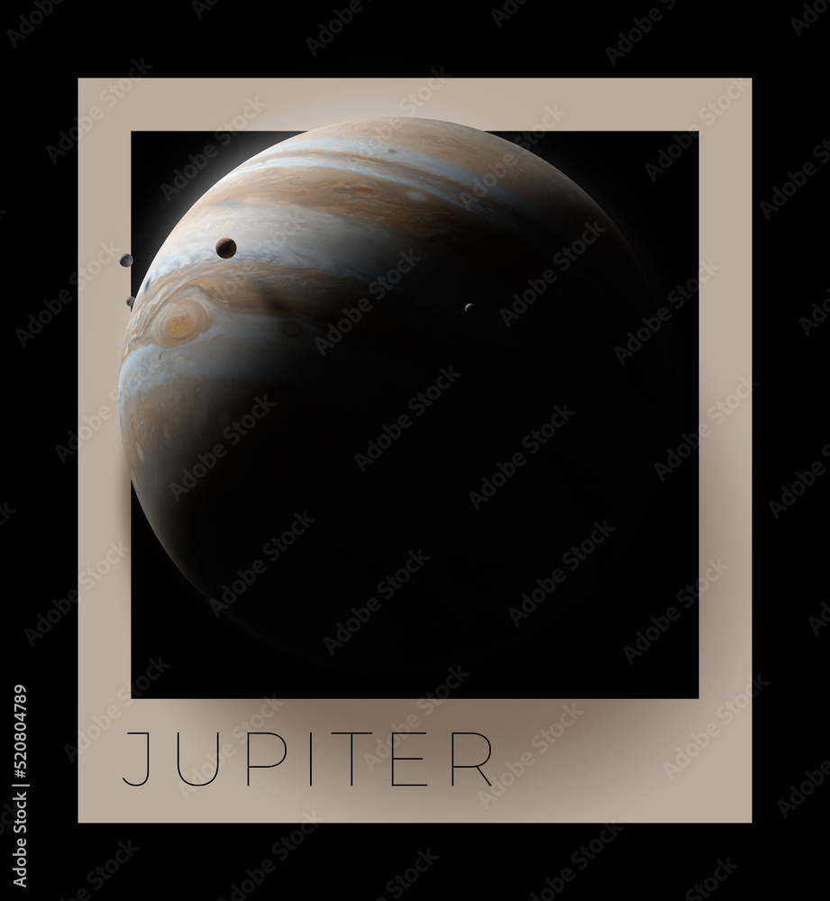 Jupiter. Solar system planet. Jupiter planet hex color palette. 3d ...
