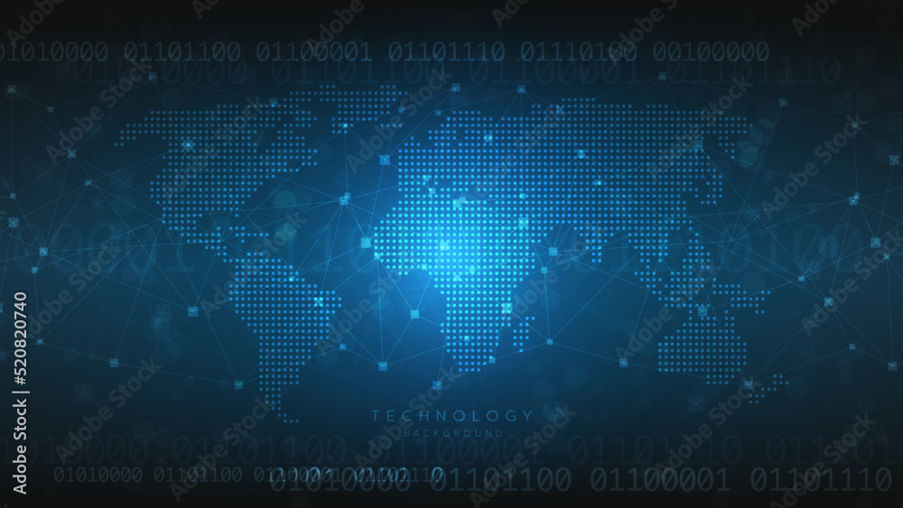 Hi-tech digital technology futuristic circuit digital. Abstract ...