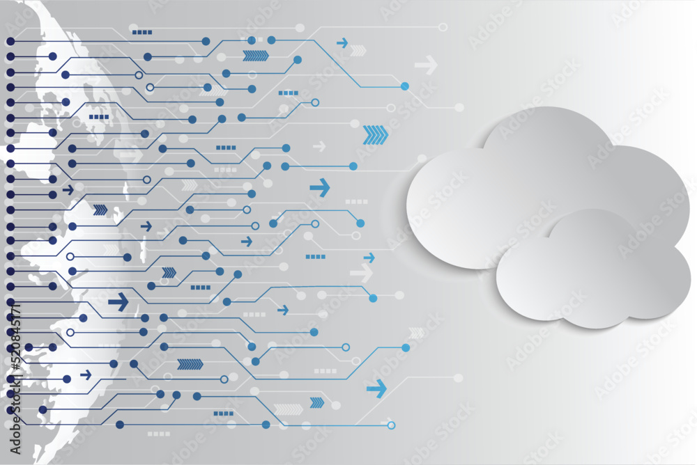 technology cloud,logo,background,vector,illustration,Vector ...