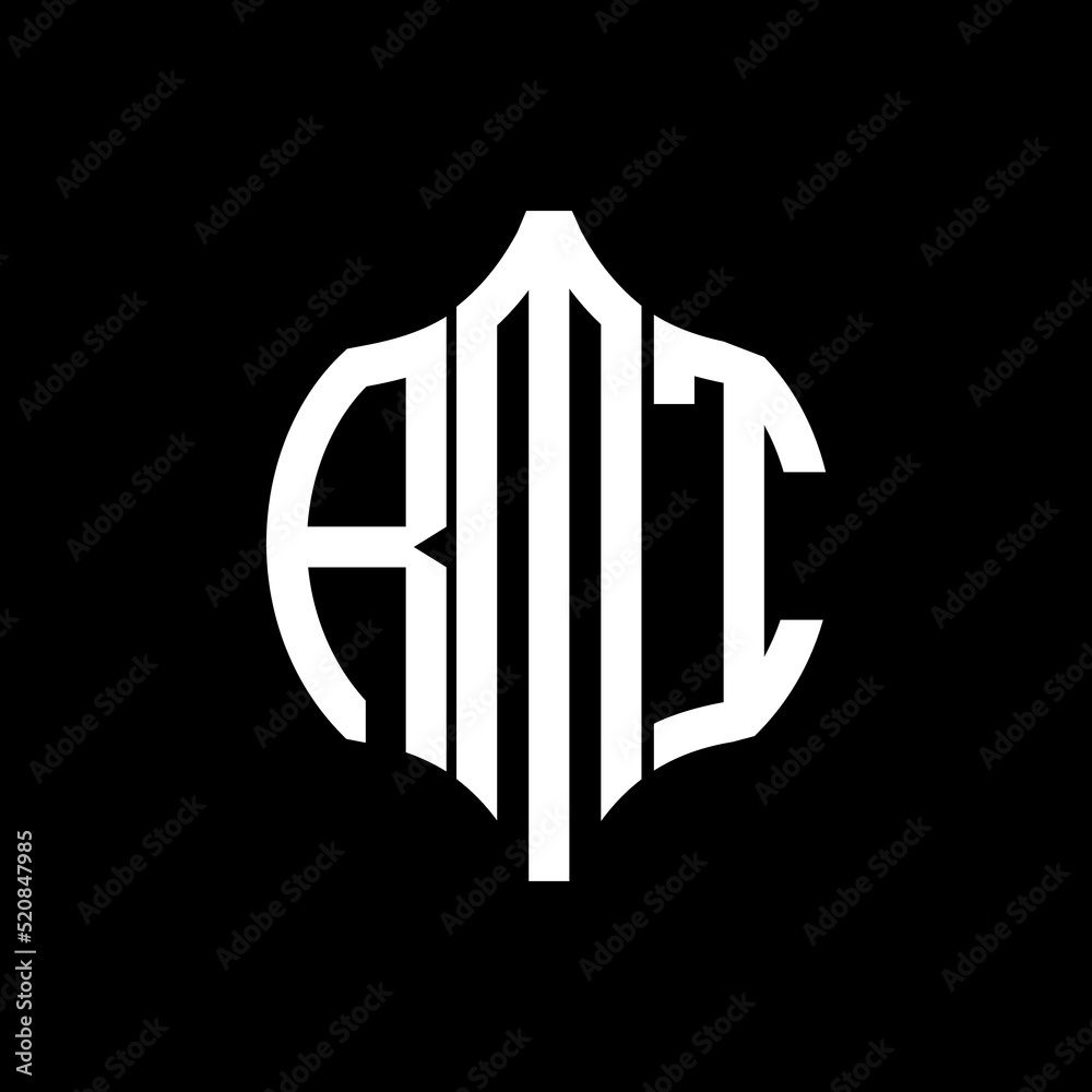 RMT letter logo. RMT best black background vector image. RMT Monogram ...