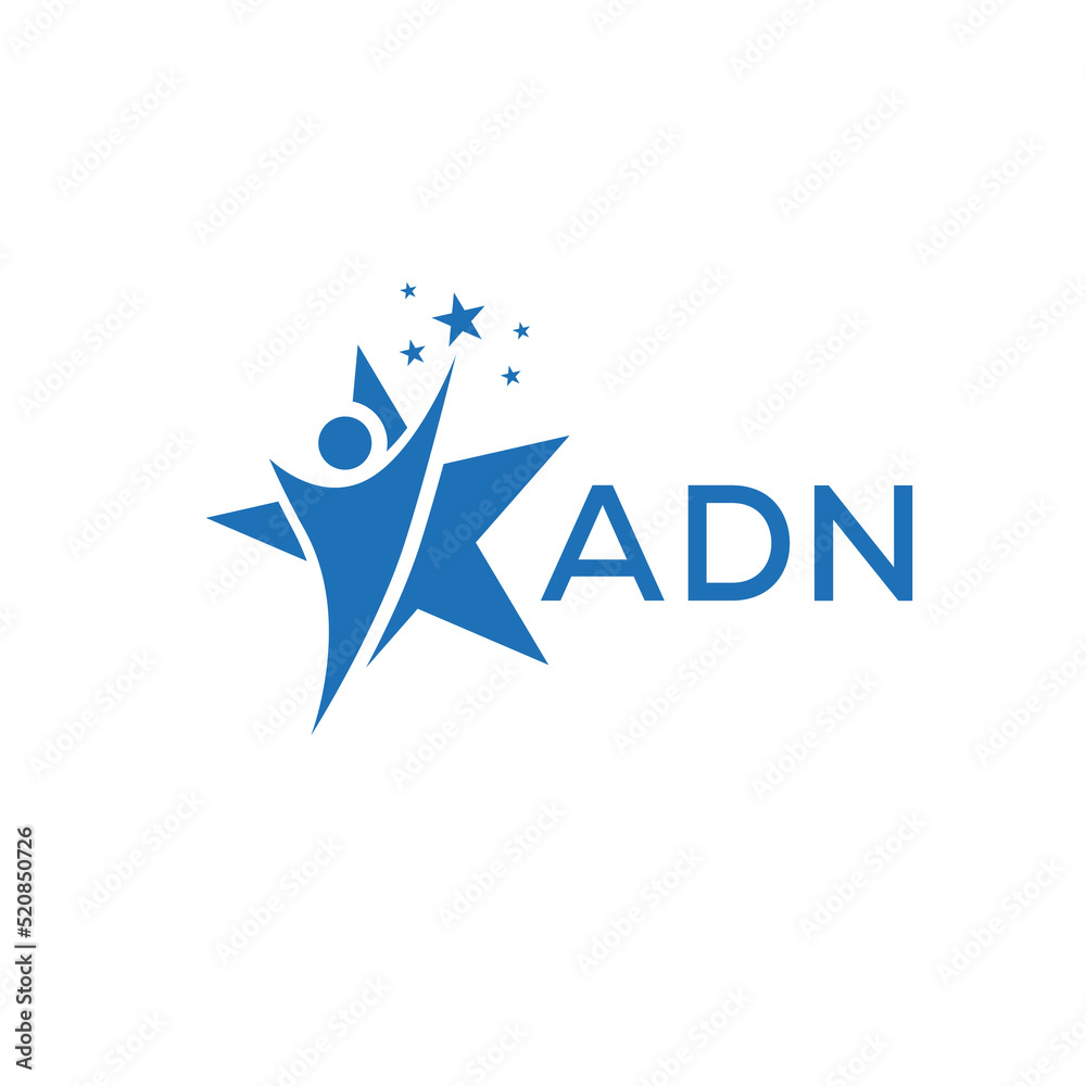 ADN Letter logo white background .ADN Business finance logo design ...