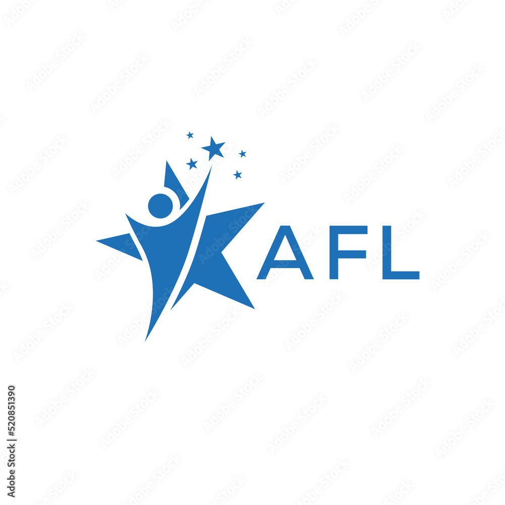 AFL Letter logo white background .AFL Business finance logo design ...