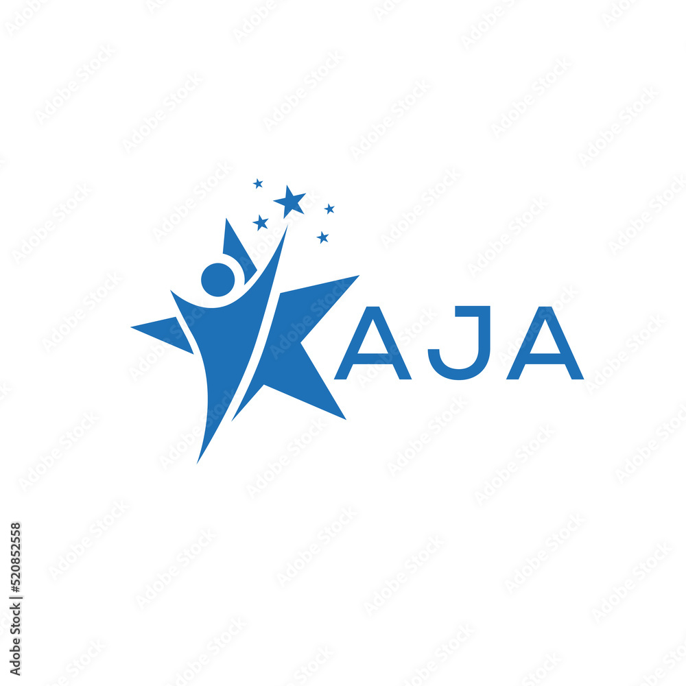 AJA Letter logo white background .AJA Business finance logo design ...