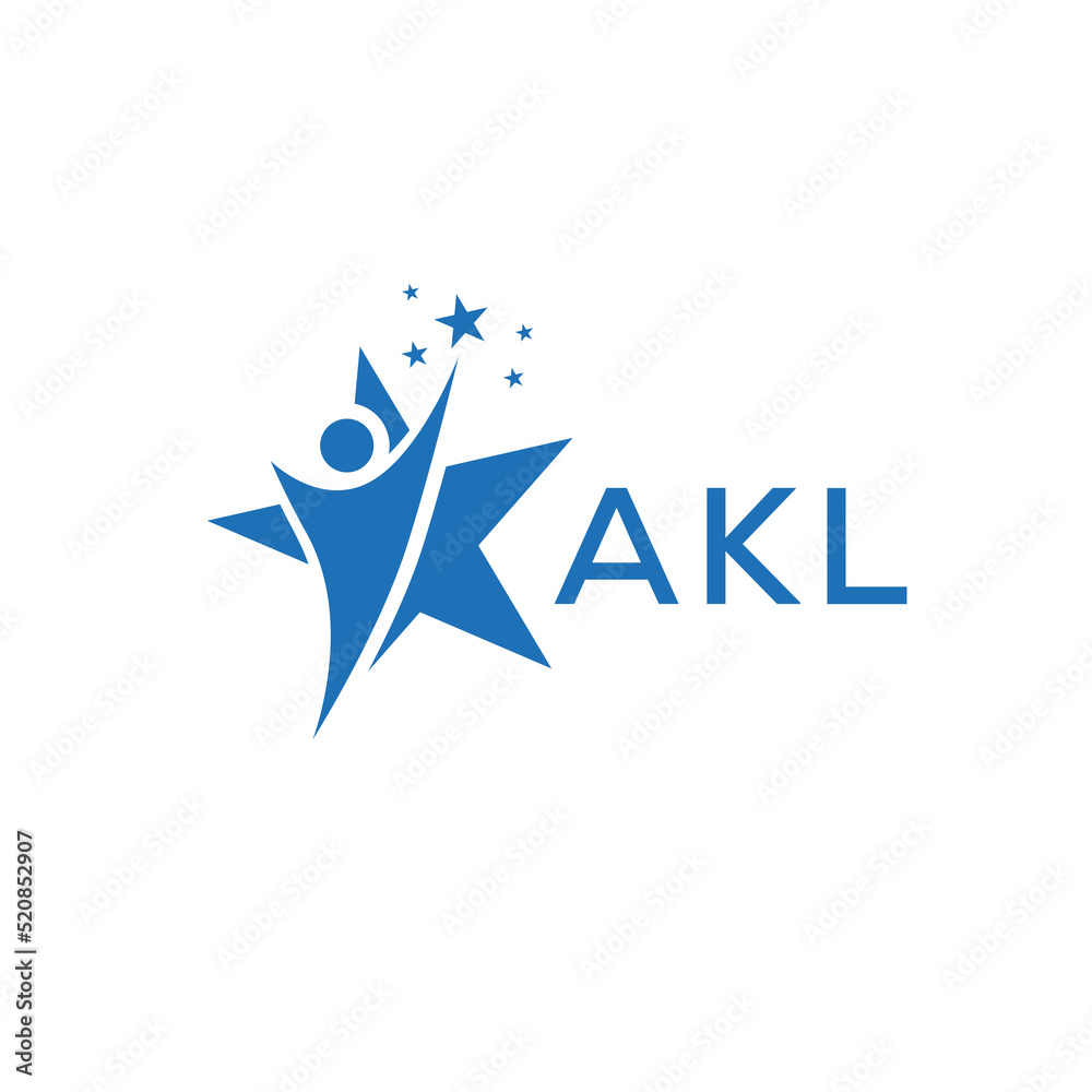 AKL Letter logo white background .AKL Business finance logo design ...