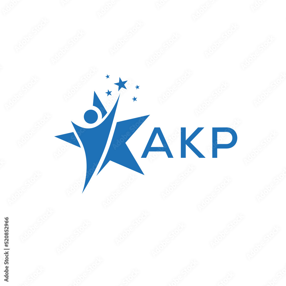 AKP Letter logo white background .AKP Business finance logo design ...