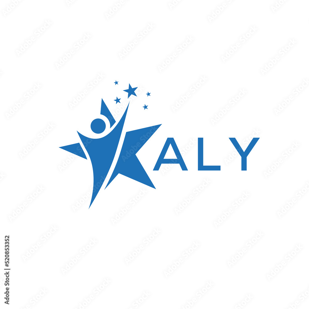 ALY Letter logo white background .ALY Business finance logo design ...